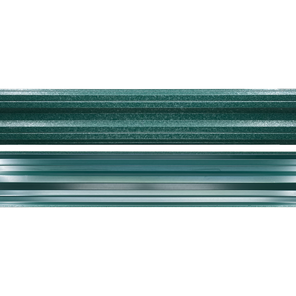 Хоризонтална летва цвят Зелен HI MAT - Еднолицев RAL 6005 - Emsa Metal